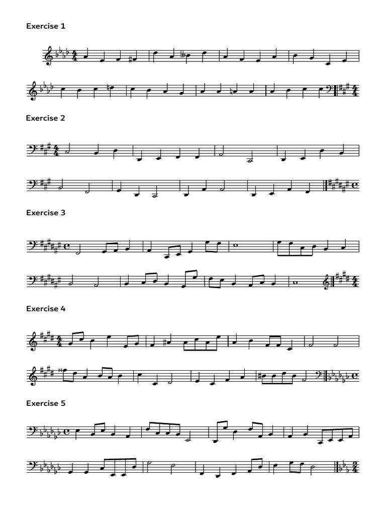 Assessment Melodic Exercises | PDF