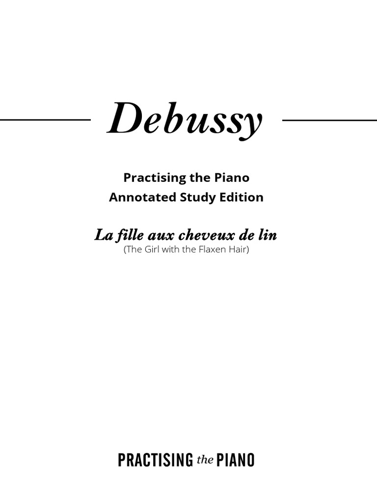 Study Edition - Debussy Girl With The Flaxen Hair | PDF
