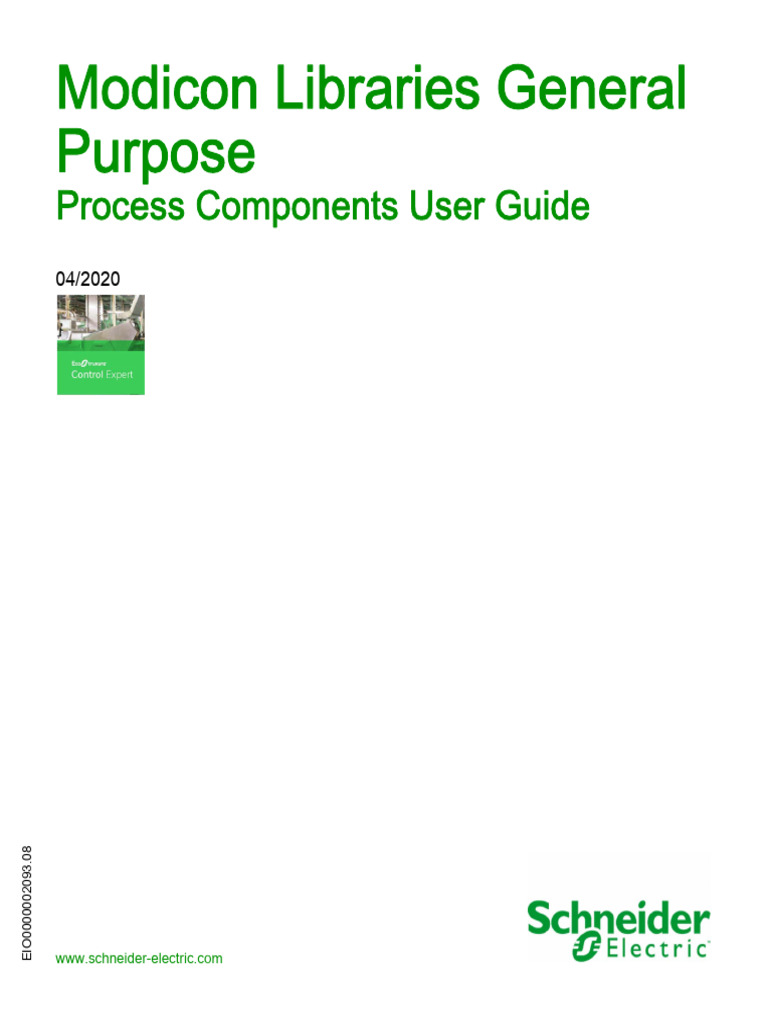 Modicon Libraries Process Components User Guide | PDF