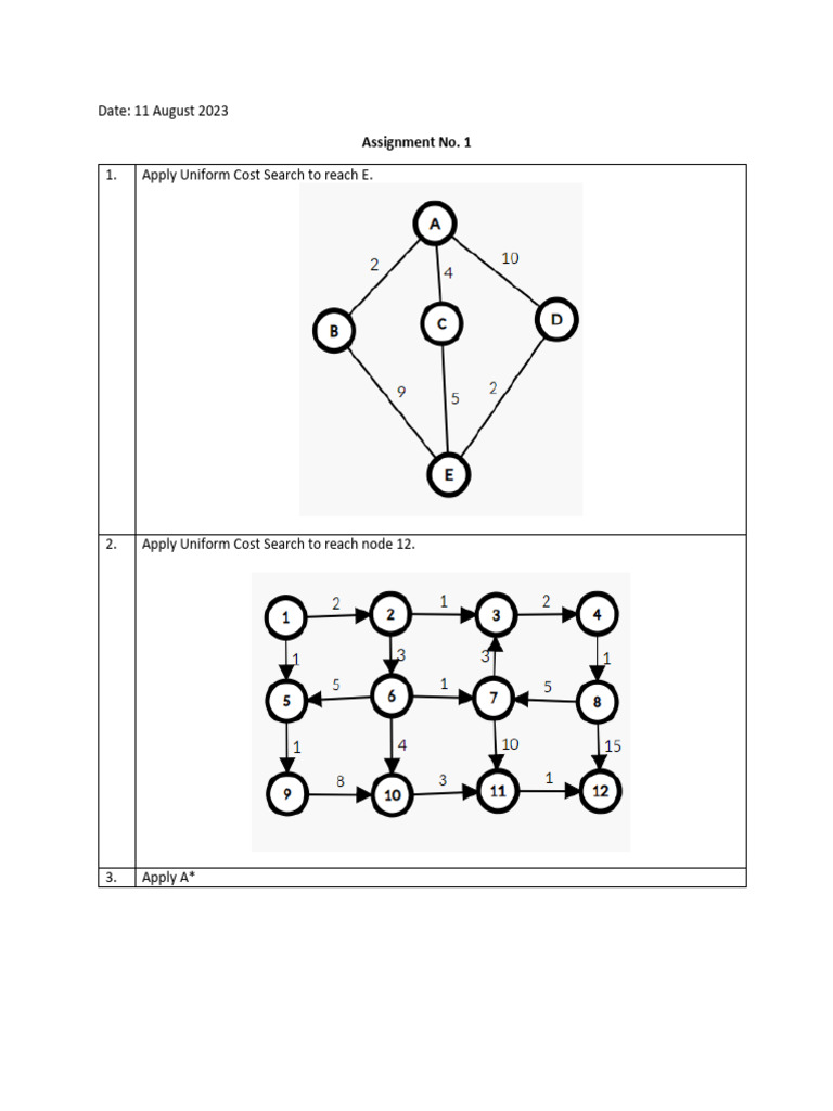 AI Assignment1 | PDF