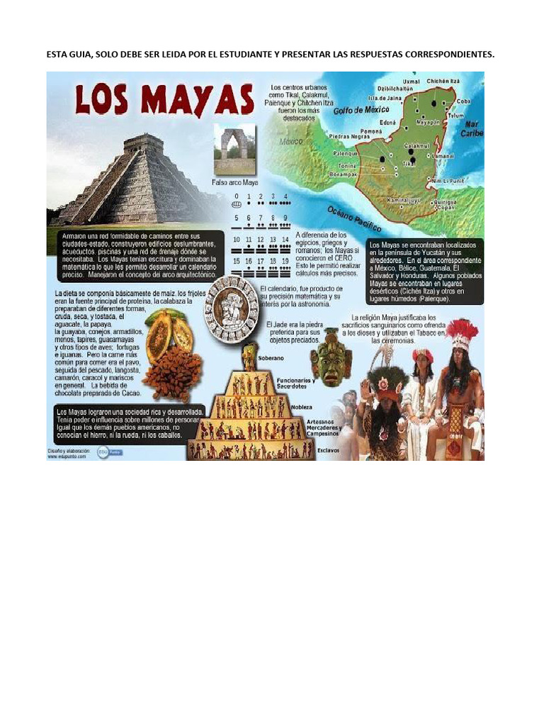 Cultura Maya Actividades | PDF