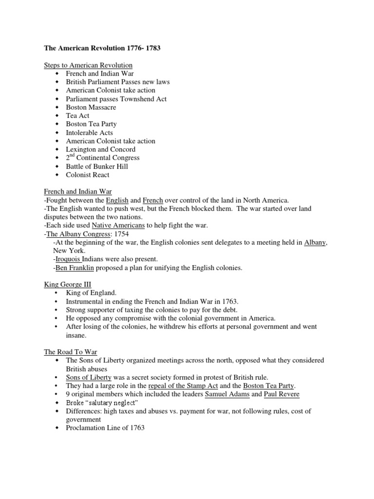 American Revolution Timeline: 1776 | PDF | American Revolution | United ...