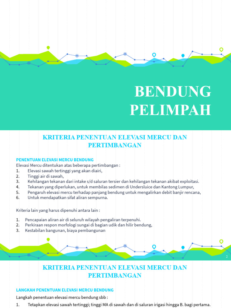 Bendung Pelimpah | PDF