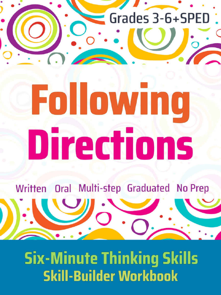 Following Directions (Grades 3 - Janine Toole PHD | PDF