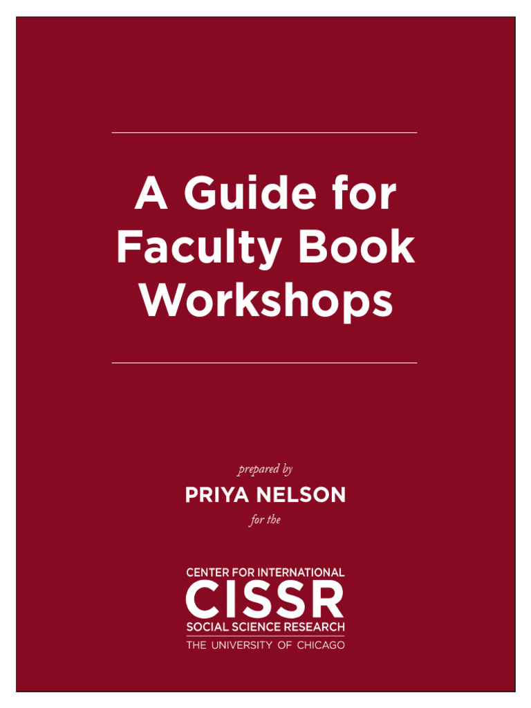 CISSR - Book Workshop Guide | PDF