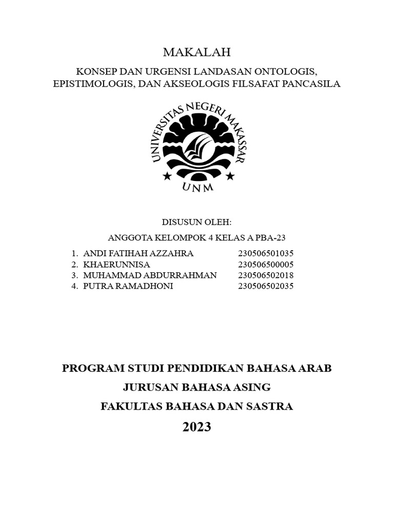 Makalah Fix Pancasila 4 | PDF