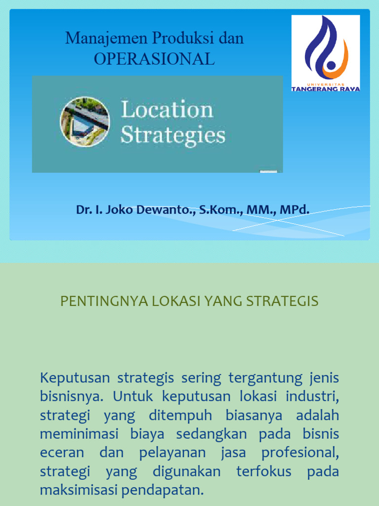 9 - Strategi Lokasi | PDF