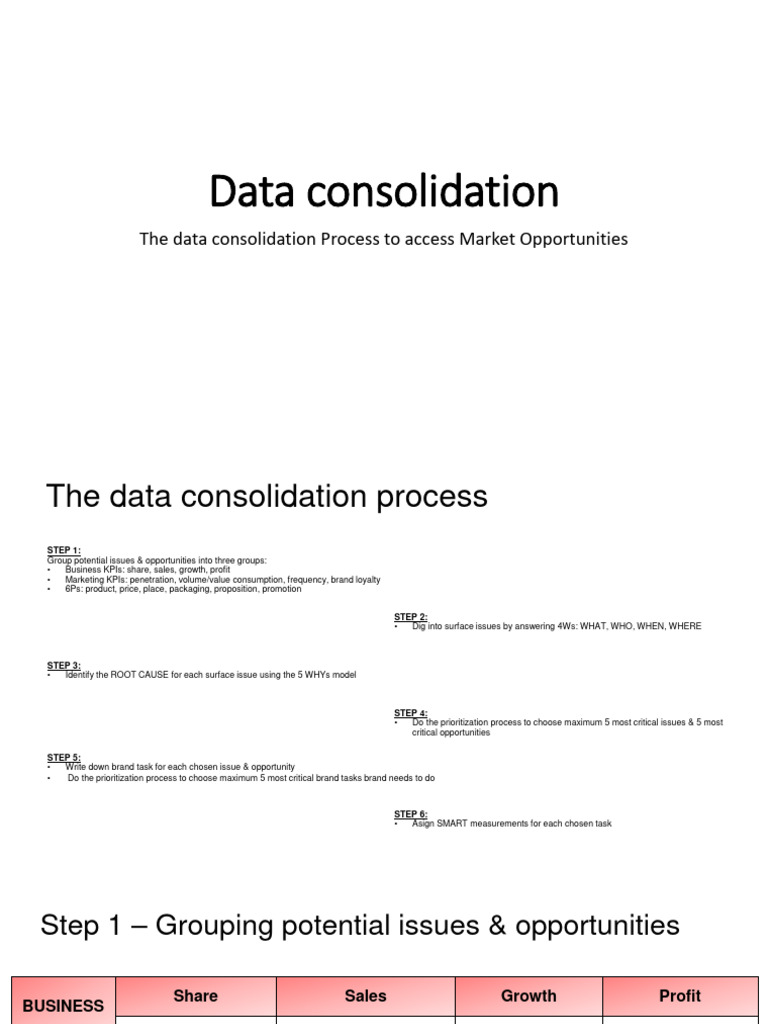 6 - Data Consolidation | PDF
