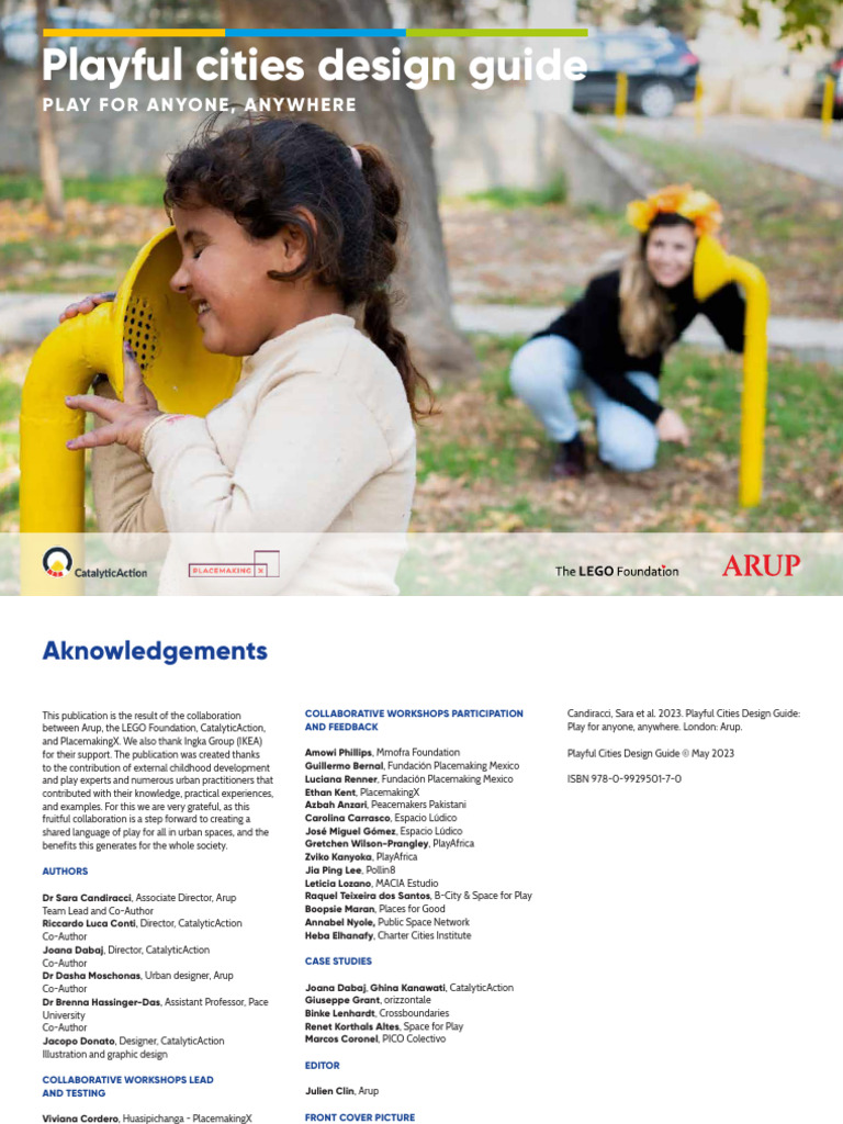 Playful Cities Design Guide Arup | PDF | Space | Psychological Resilience