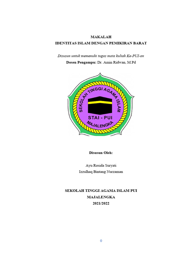 MAKALAH Ke-PUI-an | PDF