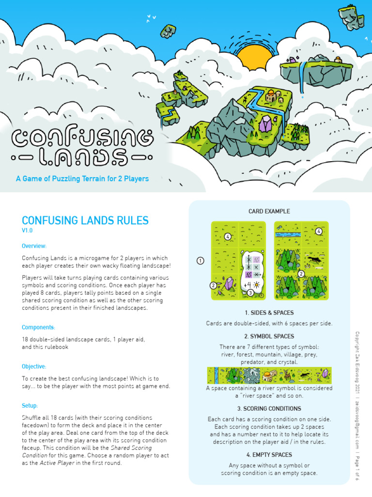 Confusing Lands Rules V1.2 | PDF