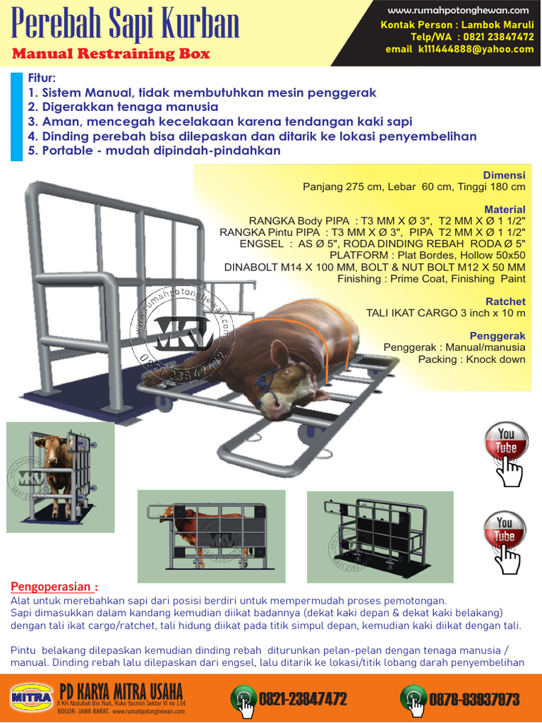 Brosur Perebah Sapi Kurban | PDF