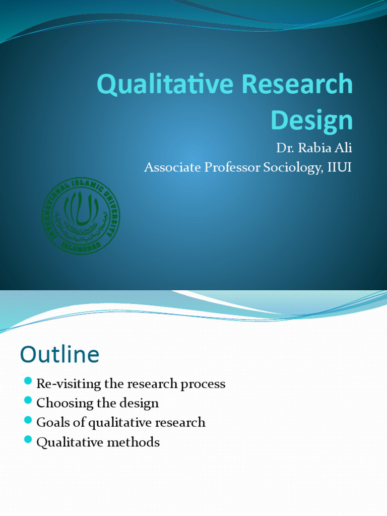 Qualitative Research Design for Education Faculty | PDF | Qualitative ...