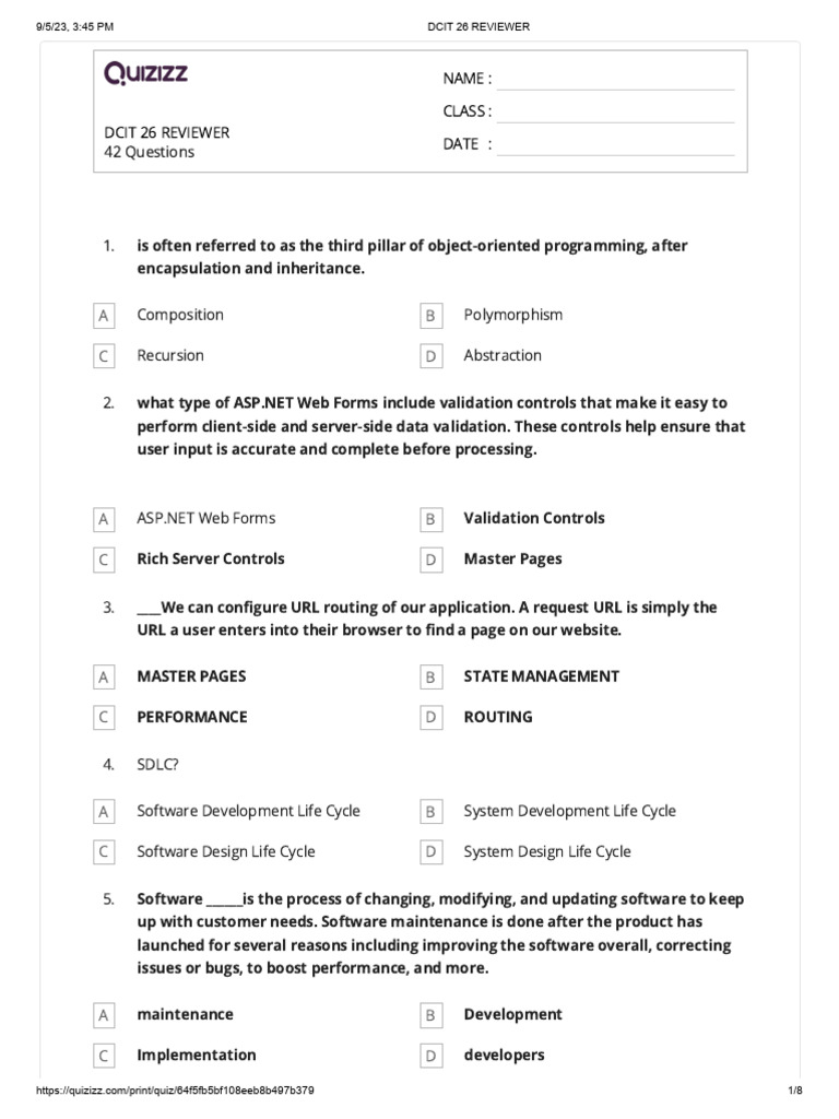 Dcit 26 Reviewer | PDF | World Wide Web | Internet & Web