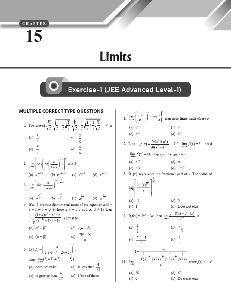 15 Limits | PDF