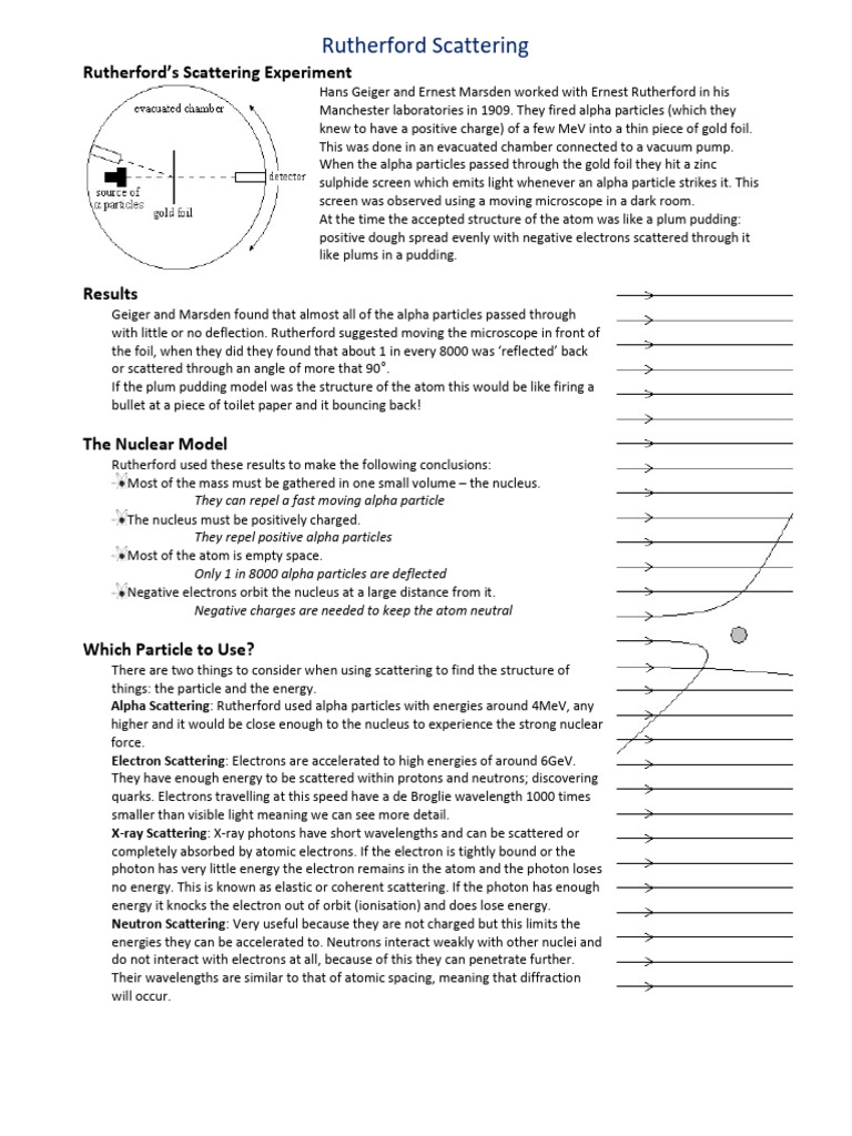 12.2 Rutherford Scattering | PDF