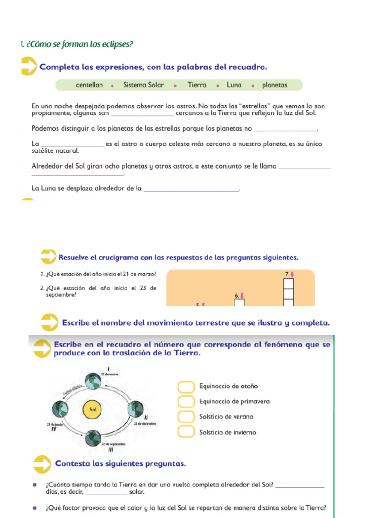 Anexos Ciencias Sistema Solar | PDF