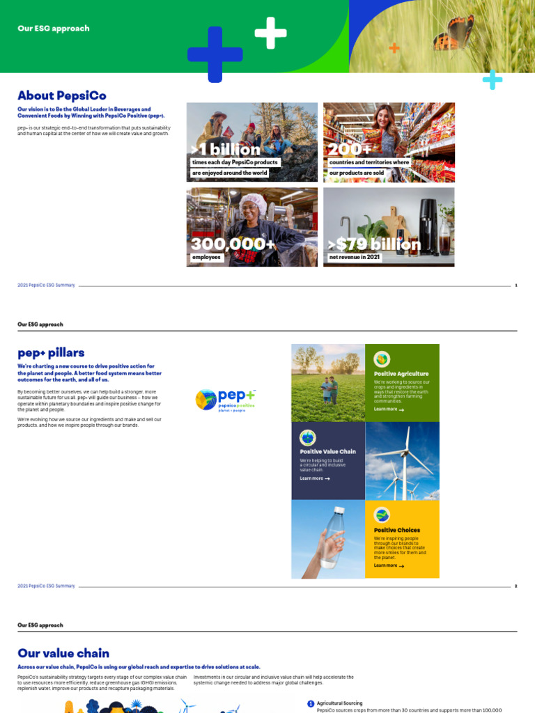 PepsiCo ESG 2021 | PDF
