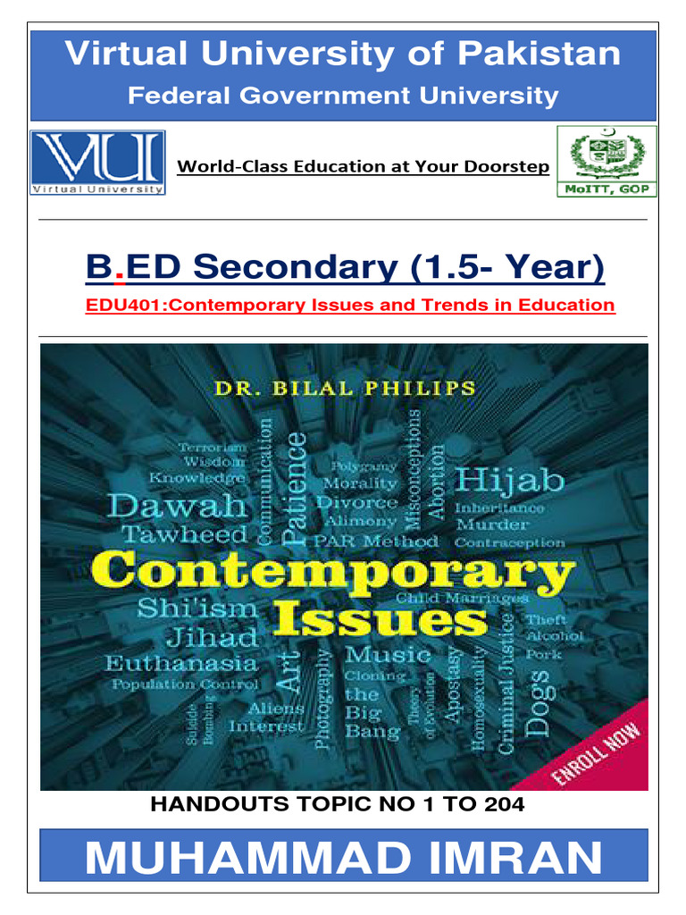 Contemporary Trends in Education Issues | PDF