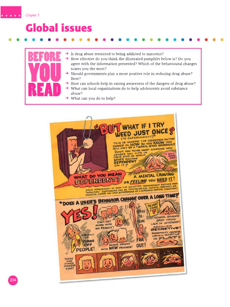 Substance Abuse - Reading Comprehension | PDF