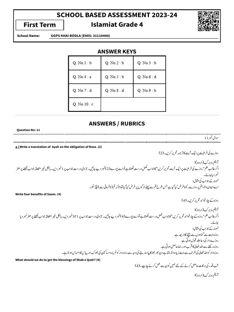 Islamyat Key | PDF
