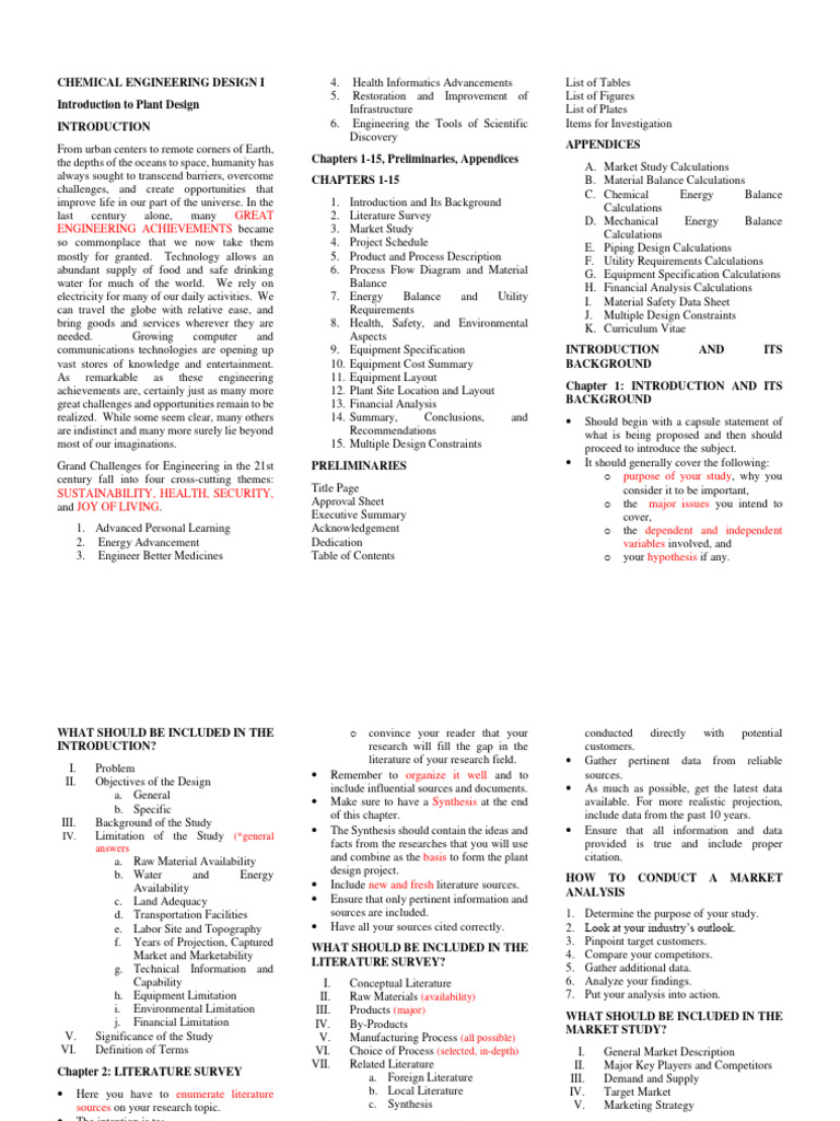 ChE Design 1 | PDF