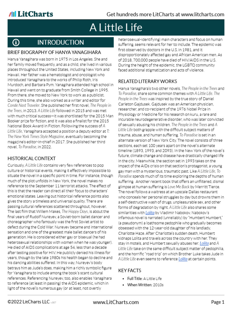 A Little Life LitChart | PDF