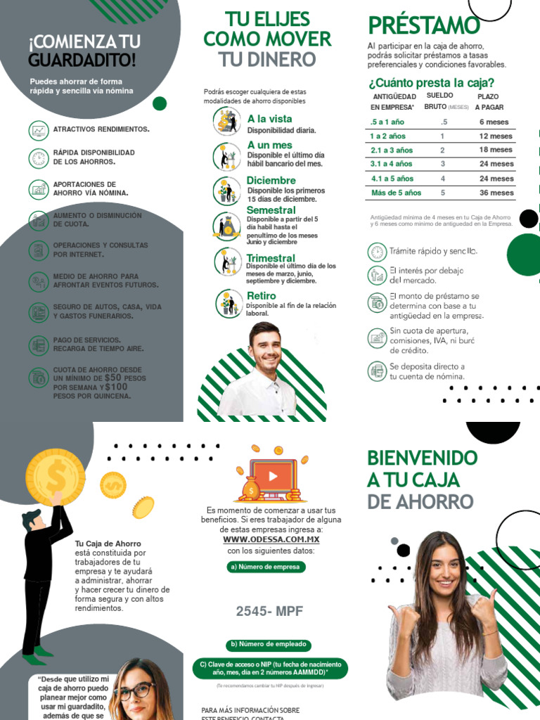 Triptico MPF | PDF | Ahorro | Economias