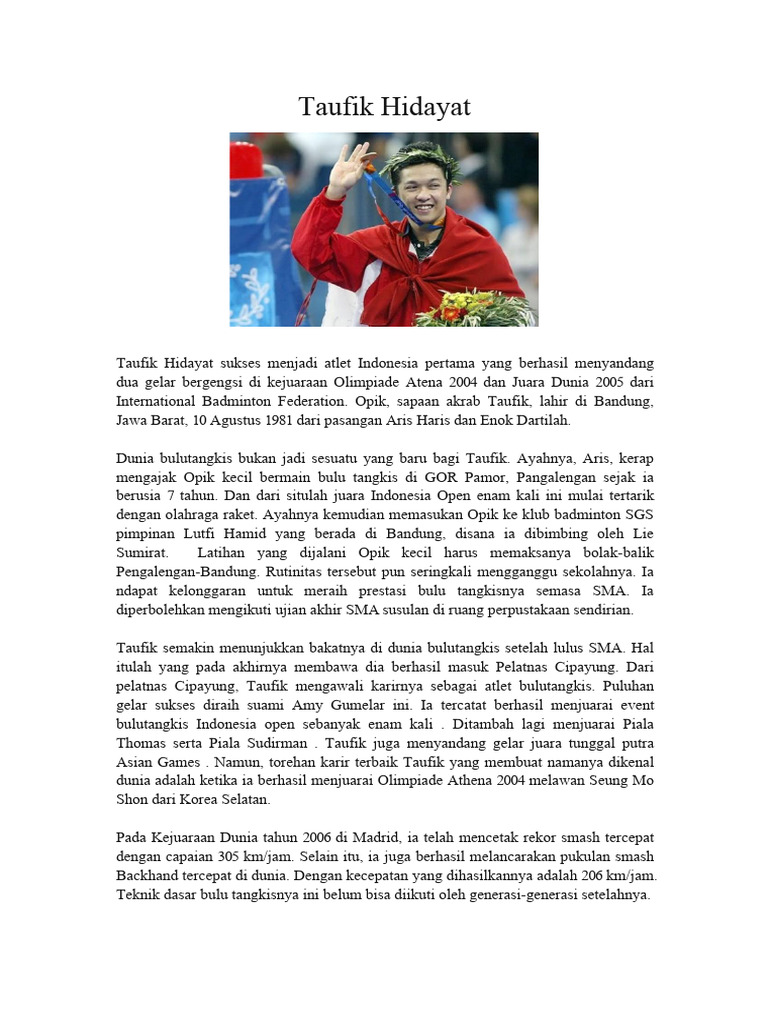 Taufik Hidayat | PDF