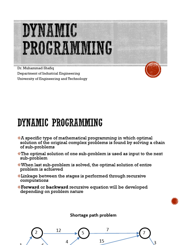 Lec. 3 Dynamic - Programming | PDF