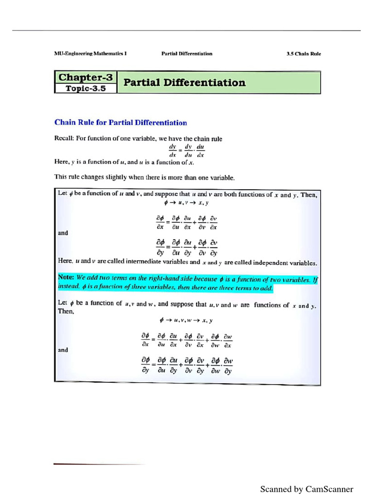 Em1 Module 3 Partial Differentiation Lecture 3 Pdf