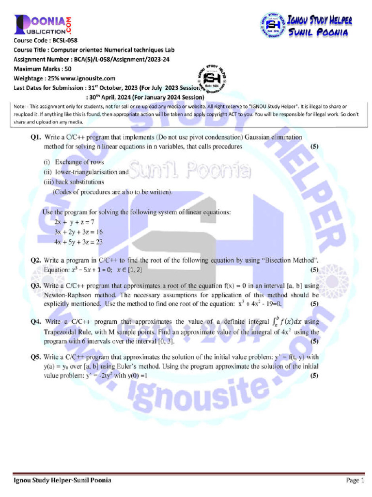 Bcsl 058 2023 24 Pdf 