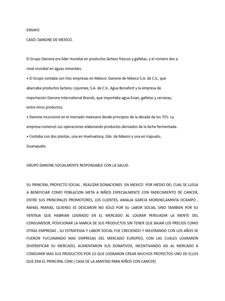 Ensayo Caso Dodane | PDF