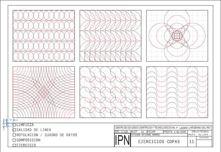 Ejercicio Lamina 11 Ejercicios Con Compas | PDF
