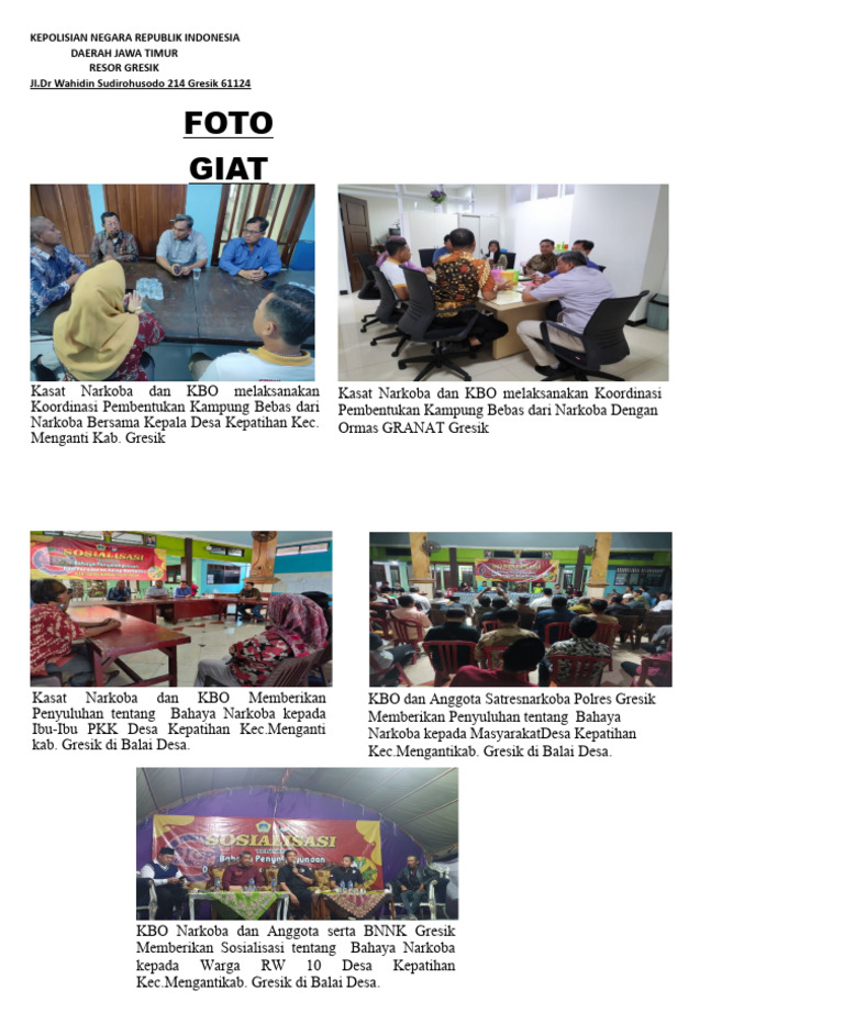 Foto Giat Preemtif | PDF