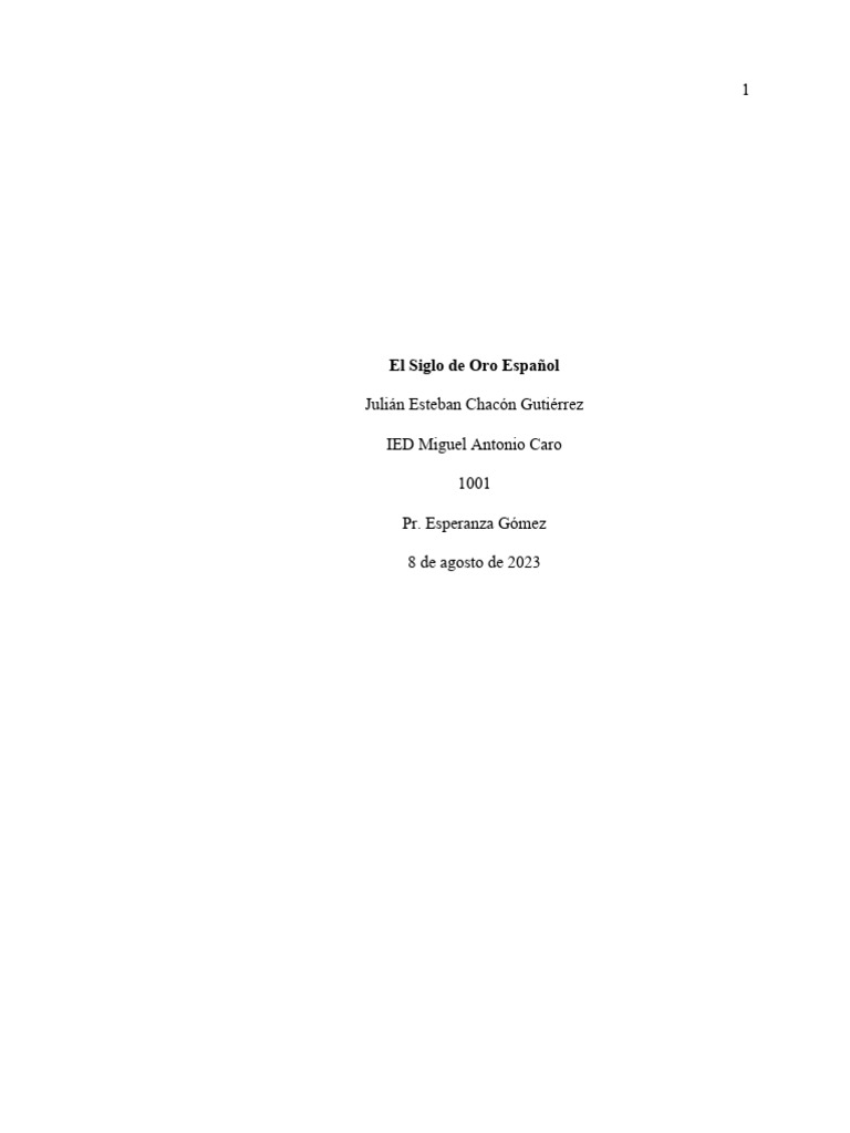 Siglo-De-Oro-Español-normas-APA (2) Julián Chacón 1001 J.T. 2023 | PDF