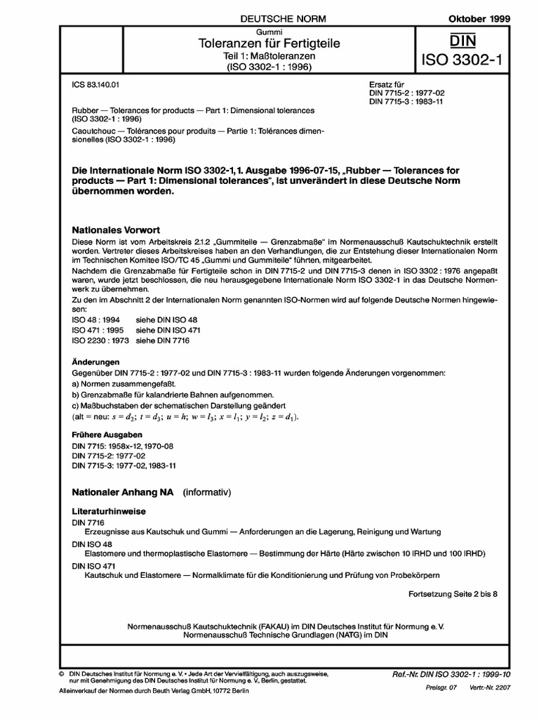 Din Iso 3302-1 | PDF