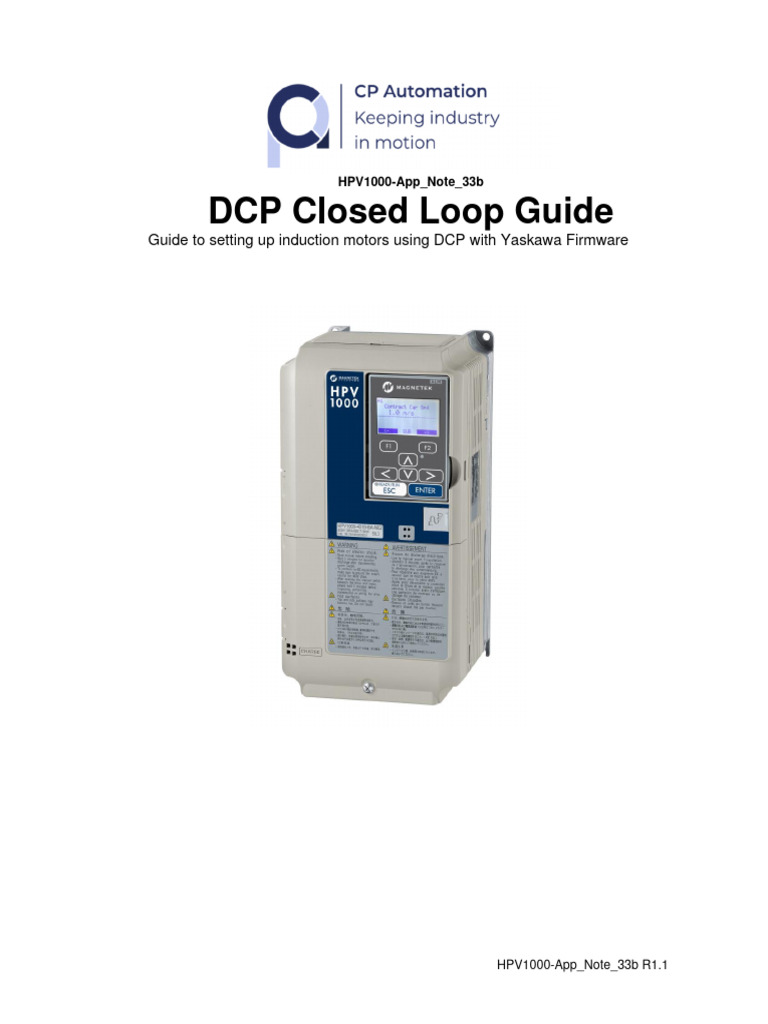 HPV1000-App - Note - 33b - L1000A DCP Closed Loop Guide R1.1 | PDF