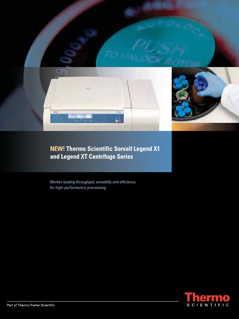 Thermo Scientific Sorvall Legend X1 and Legend XT Centrifuge Series ...