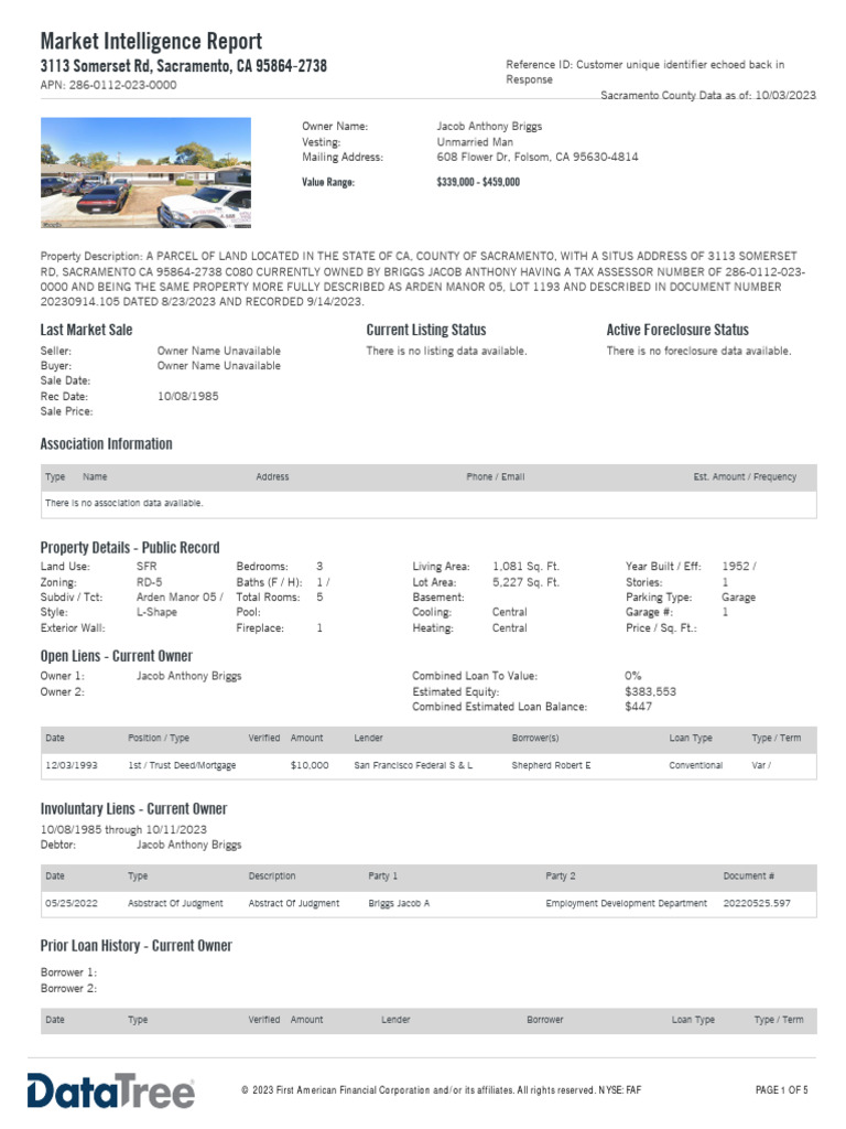 Market Intelligence Report | PDF