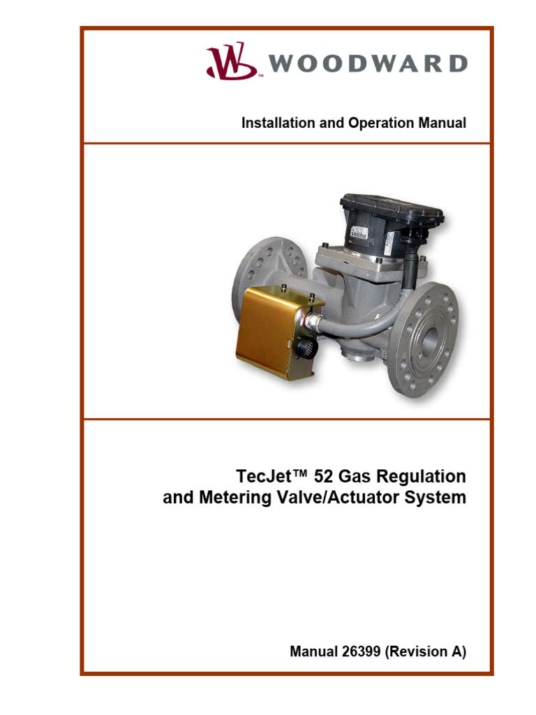 Woodward Gamme Tecjet 52 Technical Manual en 2017 | PDF