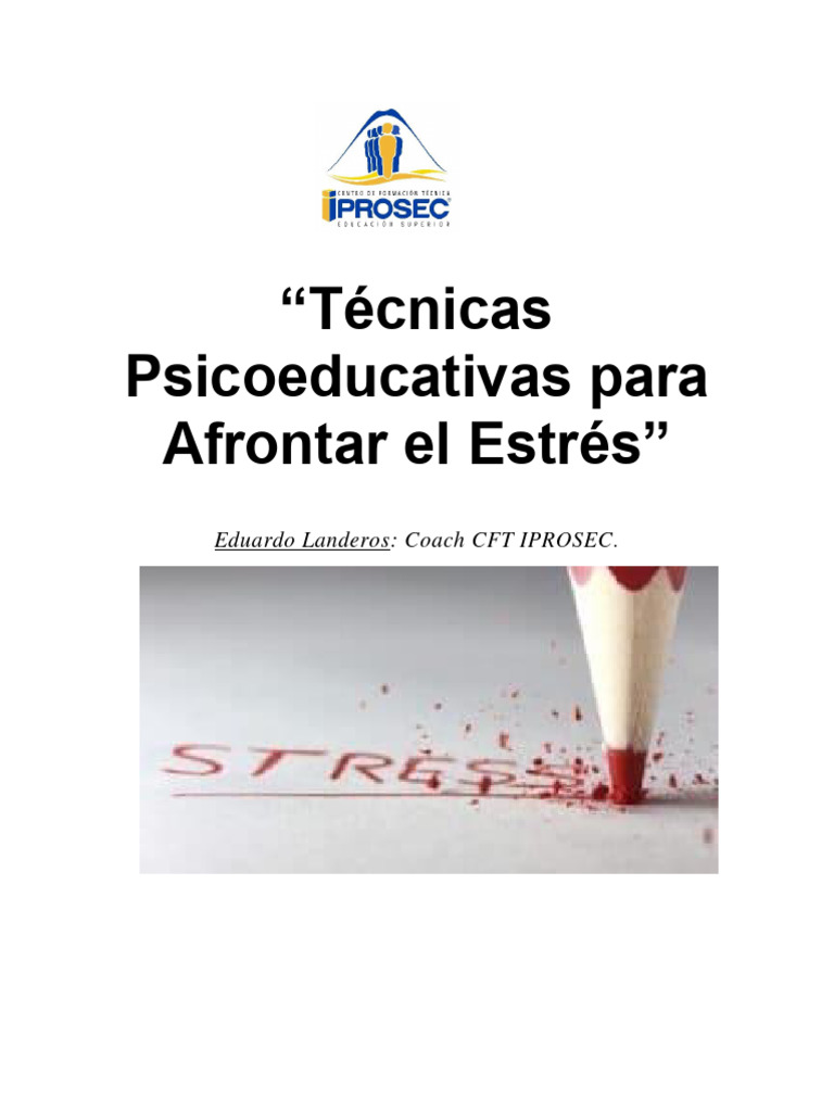 Técnicas Psicoeducativas para Afrontar El Estrés | PDF