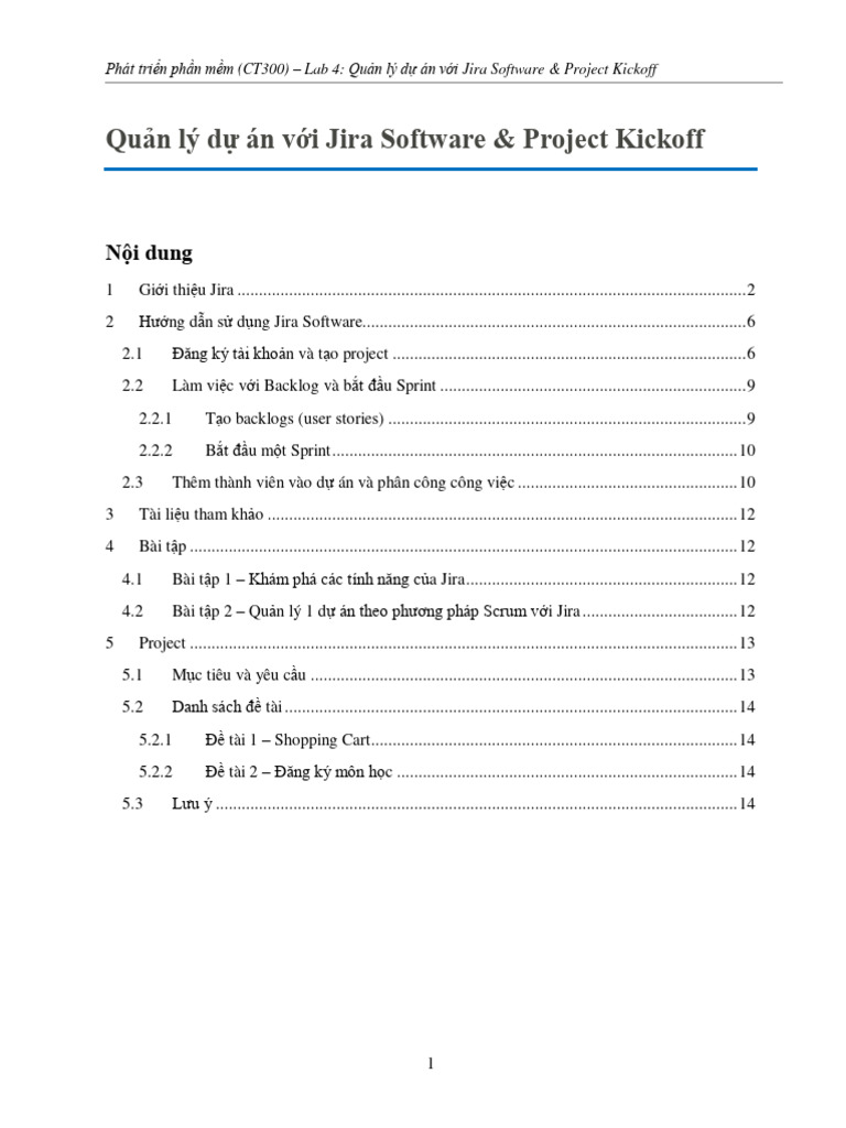 (L04) Jira Software | PDF