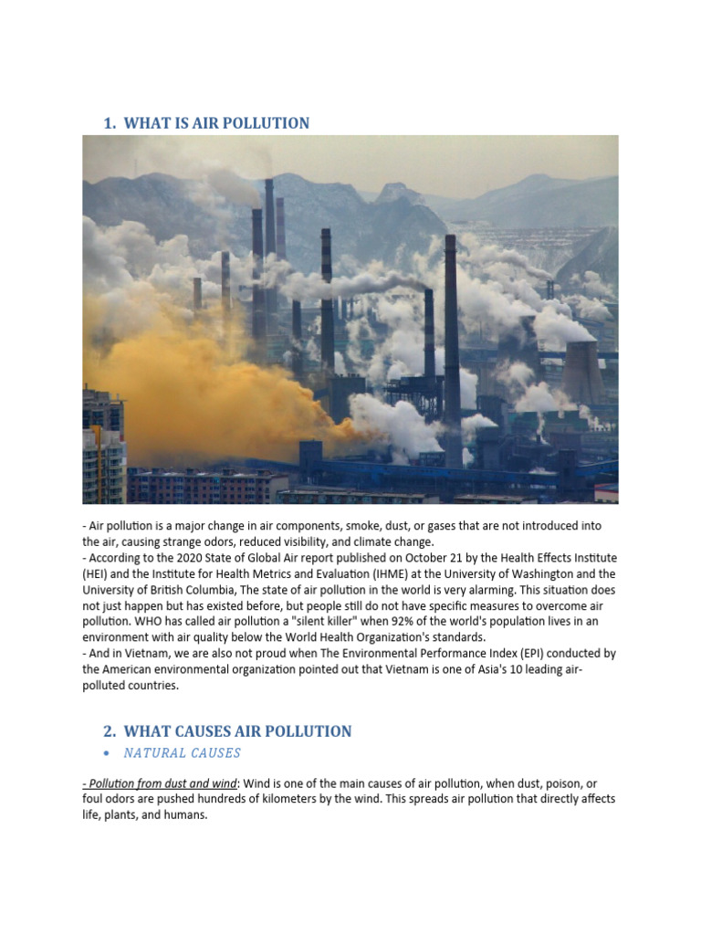Air Pollution | PDF