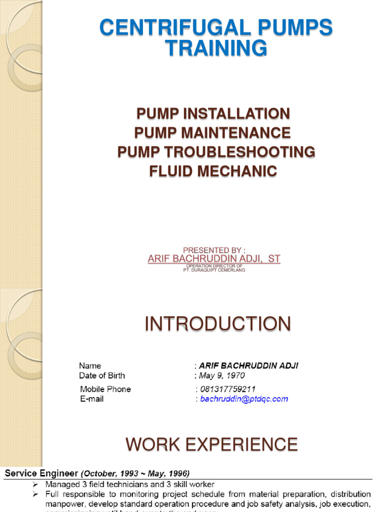 PUMP Training | PDF