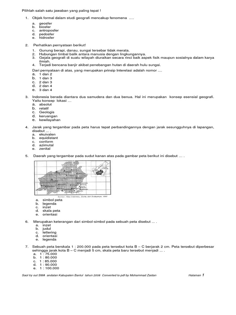 Soal Tryout Geo A | PDF
