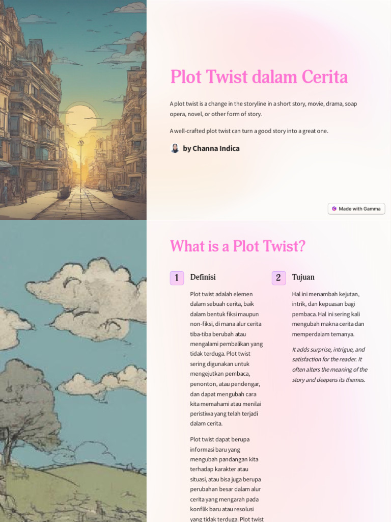 Plot Twist Dalam Cerita | PDF