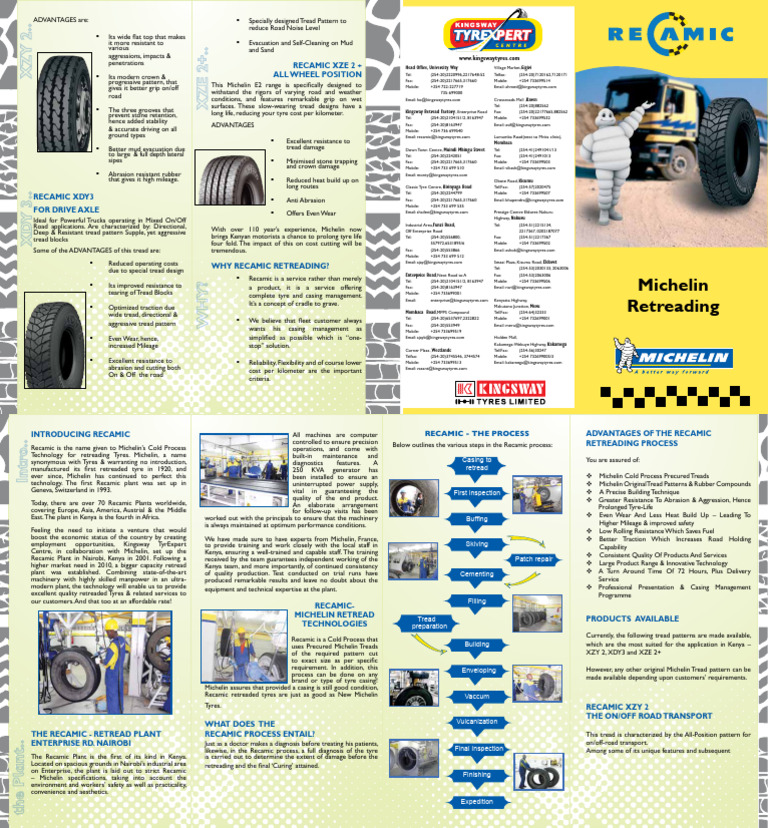 Michelin Recamic Retreading Benefits | PDF