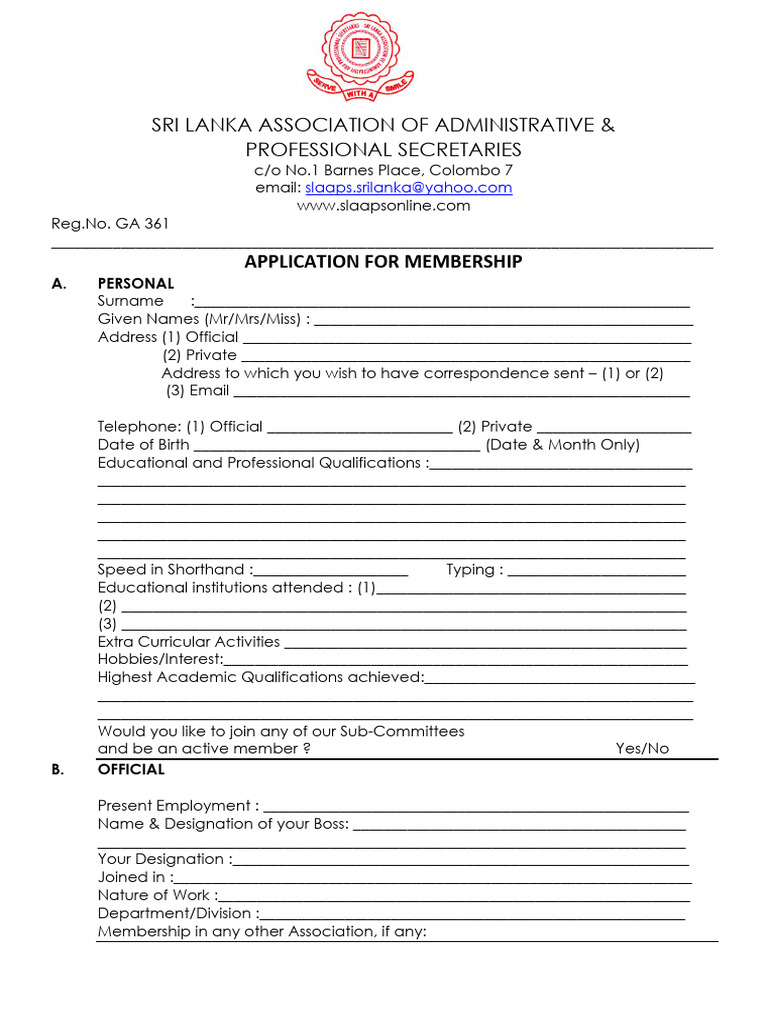 Application Form | PDF | Government