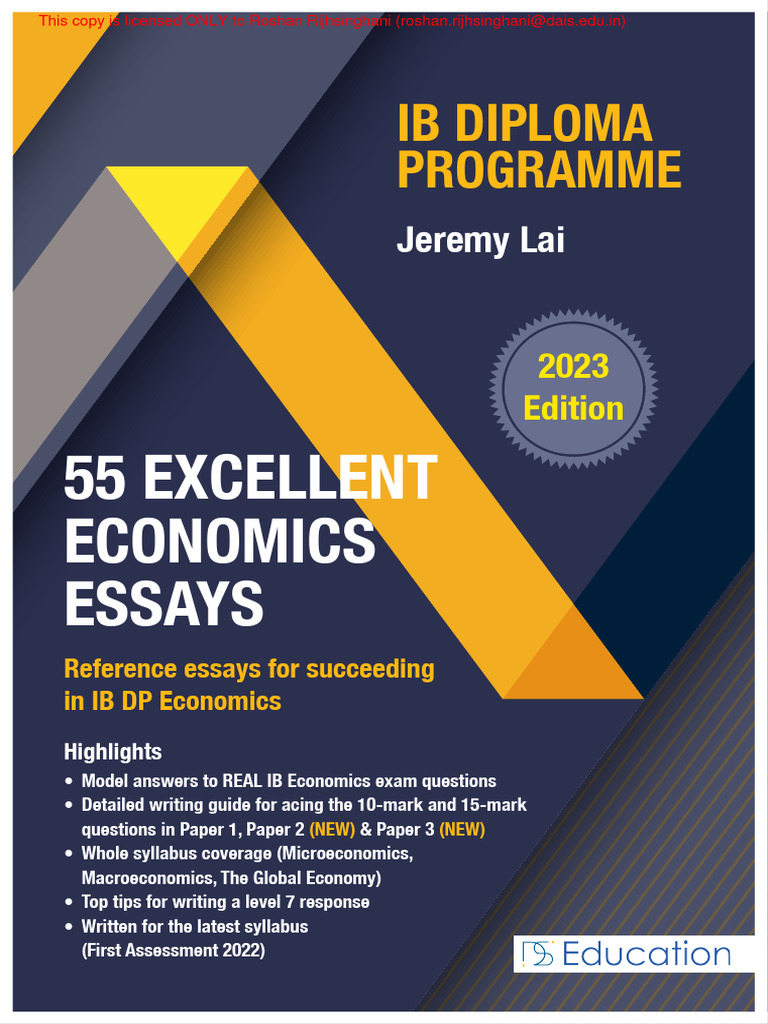 55 Excellent Economics Essays PDF | PDF